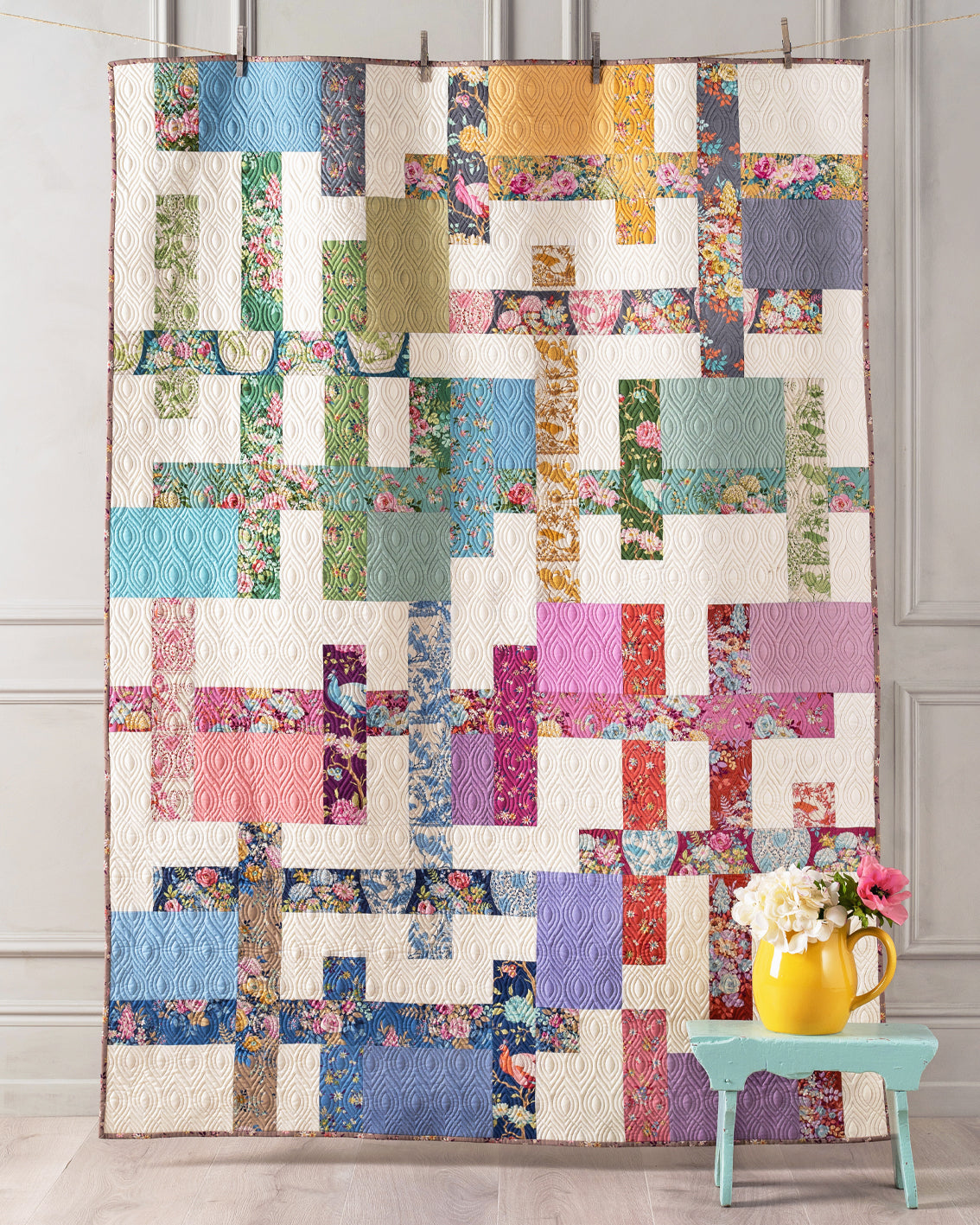 Tilda Chic Escape Flea Market Quilt Kit Dove White – thequiltroom